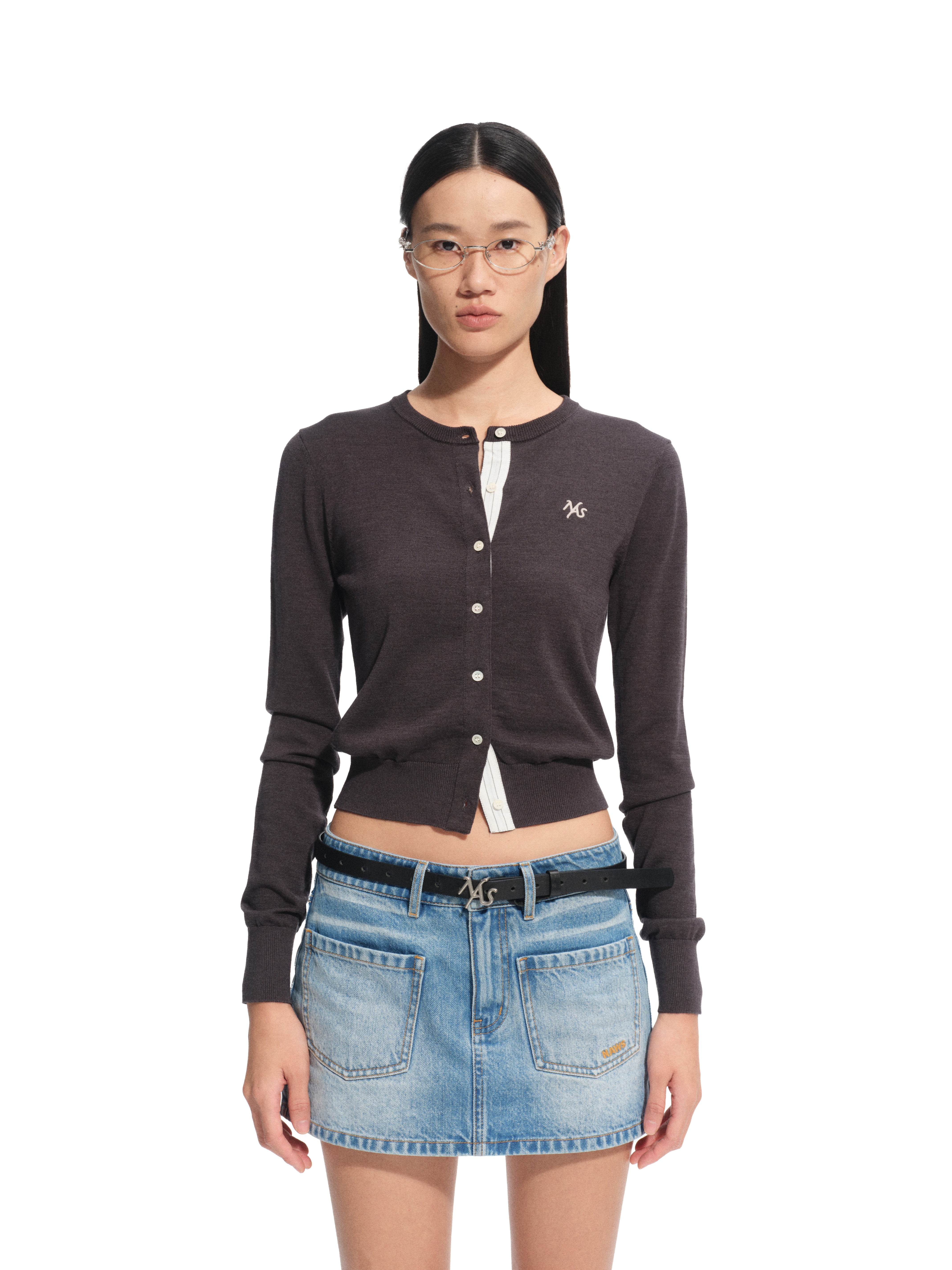 Velvet Mist Grey Rosemary Knit Cardigan – NAWS