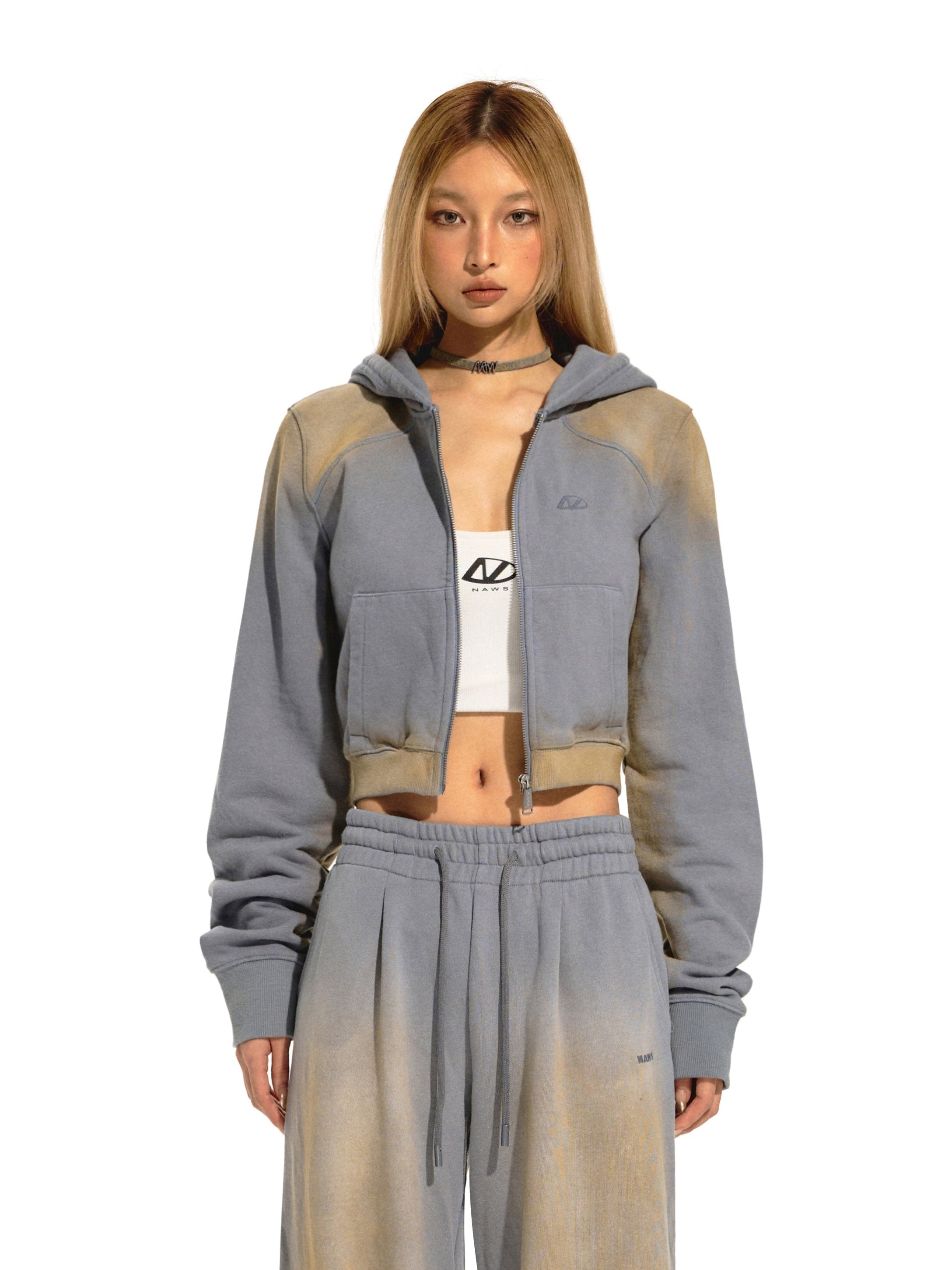 Mud-dyed Short Hoodie – NAWS